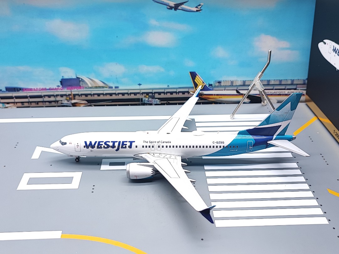 Gemini Jets 1:200 WestJet B737 MAX 8 C-GZSG, Hobbies & Toys, Toys ...