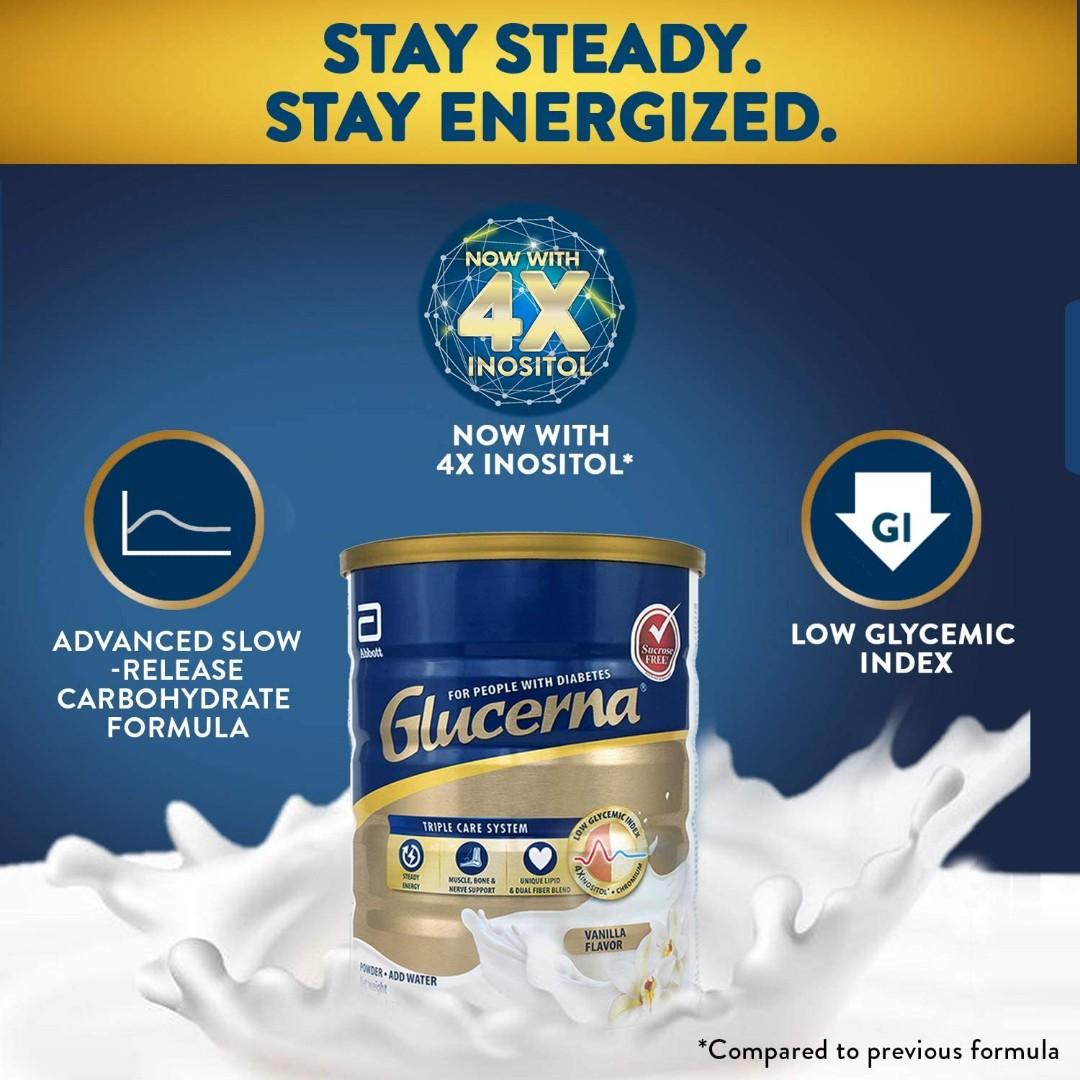 GENUINE GLUCERNA MILK Supplement powder 800g and liquid 250ml, Immunity ...