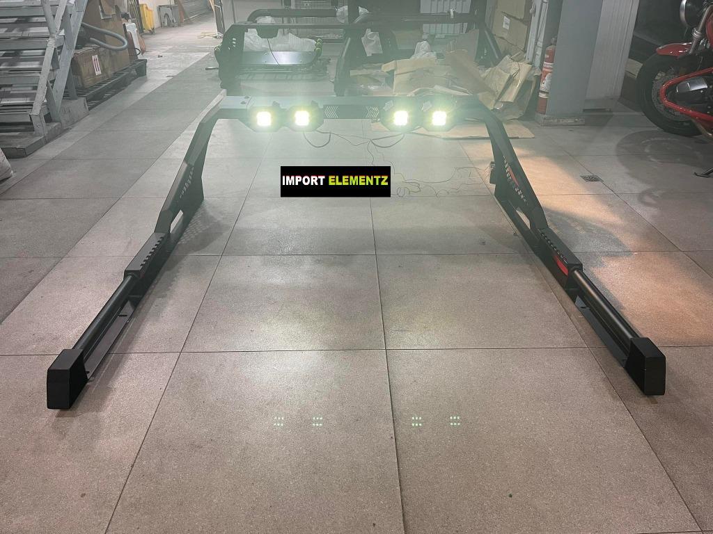 Goliath Discovery Rollbar with Four LED Cube Lights Hilux Ranger Navara ...