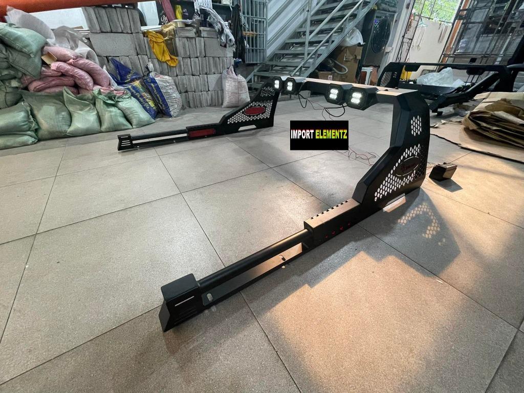 Goliath Discovery Rollbar with Four LED Cube Lights Hilux Ranger Navara ...