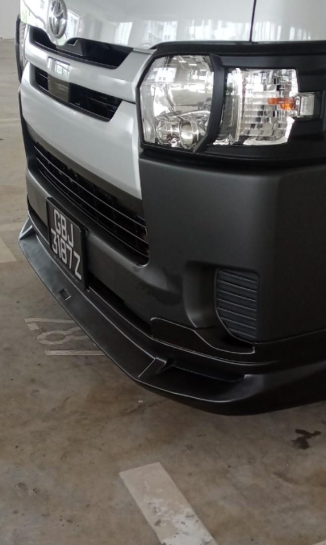 Hiace front lip, Car Accessories, Accessories on Carousell