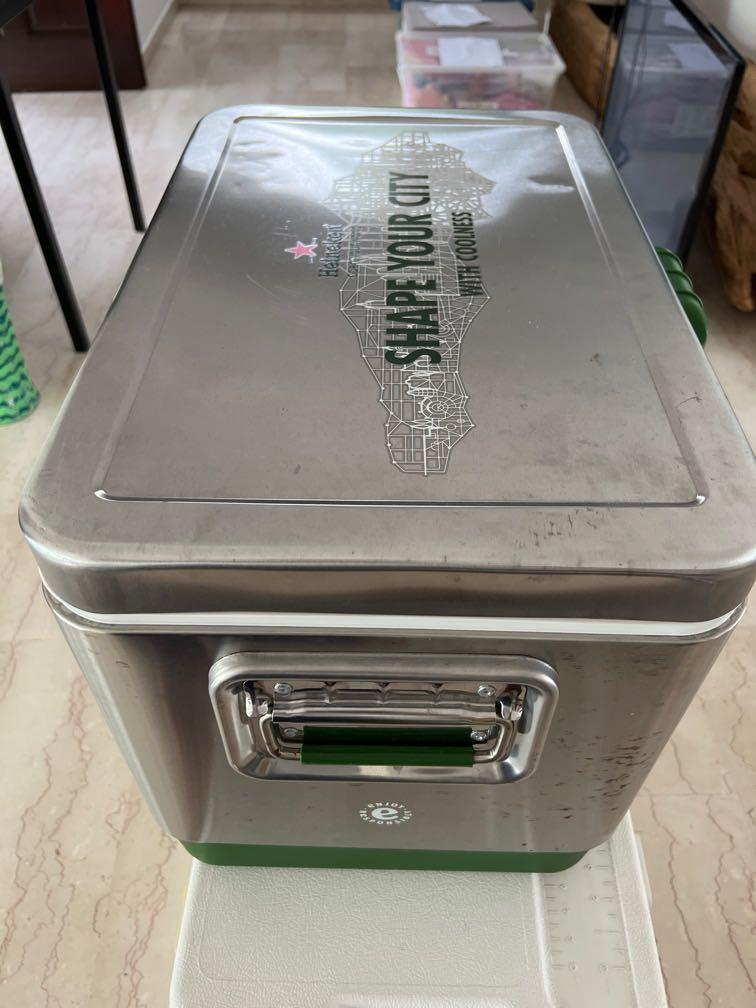 Ice Box - Heineken Brand - aluminium cover - 56x38x40cm, Furniture ...