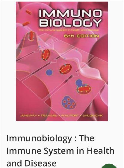Immuo biology the immune system in heath and disease 6th edition ...