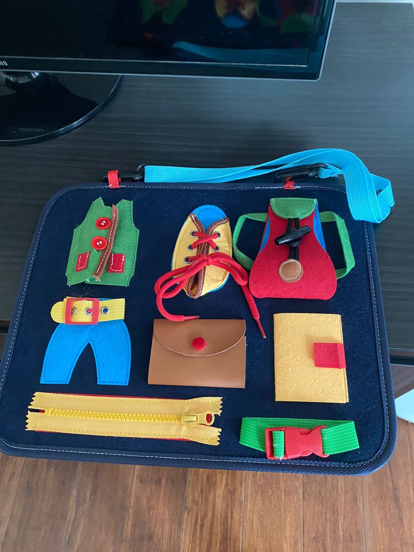 Interactive Busy Board for toddlers, Babies & Kids, Infant Playtime on ...