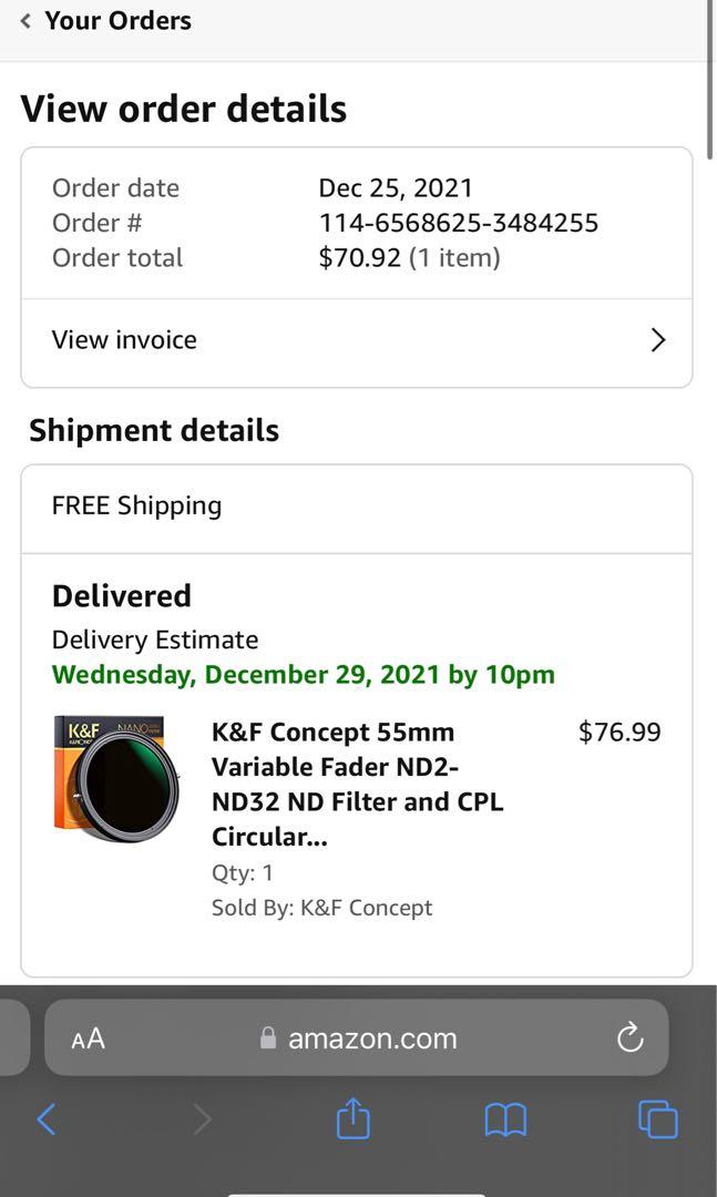 K&F Nano X CPL & Fader, Photography, Cameras on Carousell