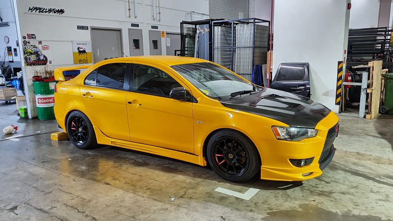 Lancer ex full wrap car full vinyl wrap candy yellow, Car Accessories ...
