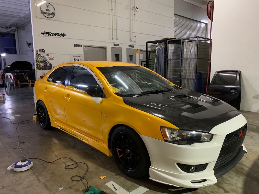 Lancer ex full wrap car full vinyl wrap candy yellow, Car Accessories ...