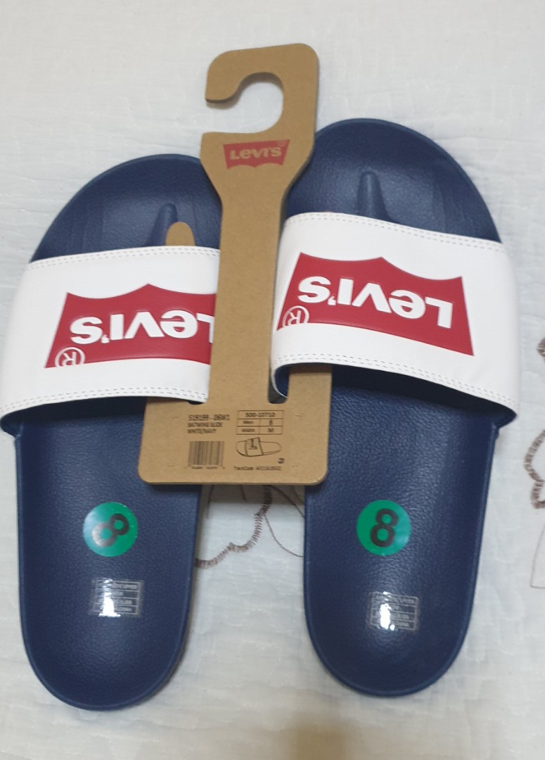 LEVI'S slides for men size US 8", Men's Fashion, Footwear, Slippers ...