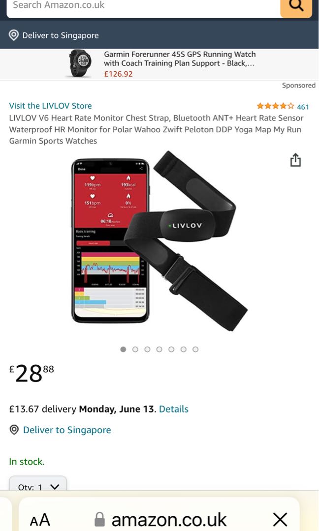 LIVLOV Store 4.2 out of 5 stars461 Reviews LIVLOV V6 Heart Rate Monitor ...