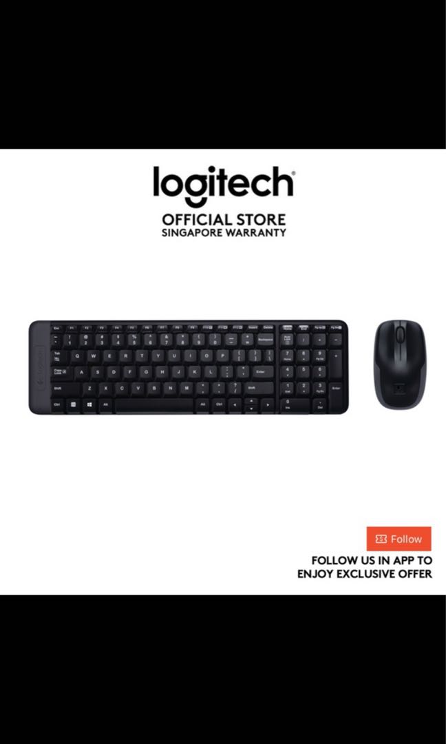 Logitech MK215 Wireless Keyboard and Mouse Combo for Desktops and Laptops, Computers & Tech ...