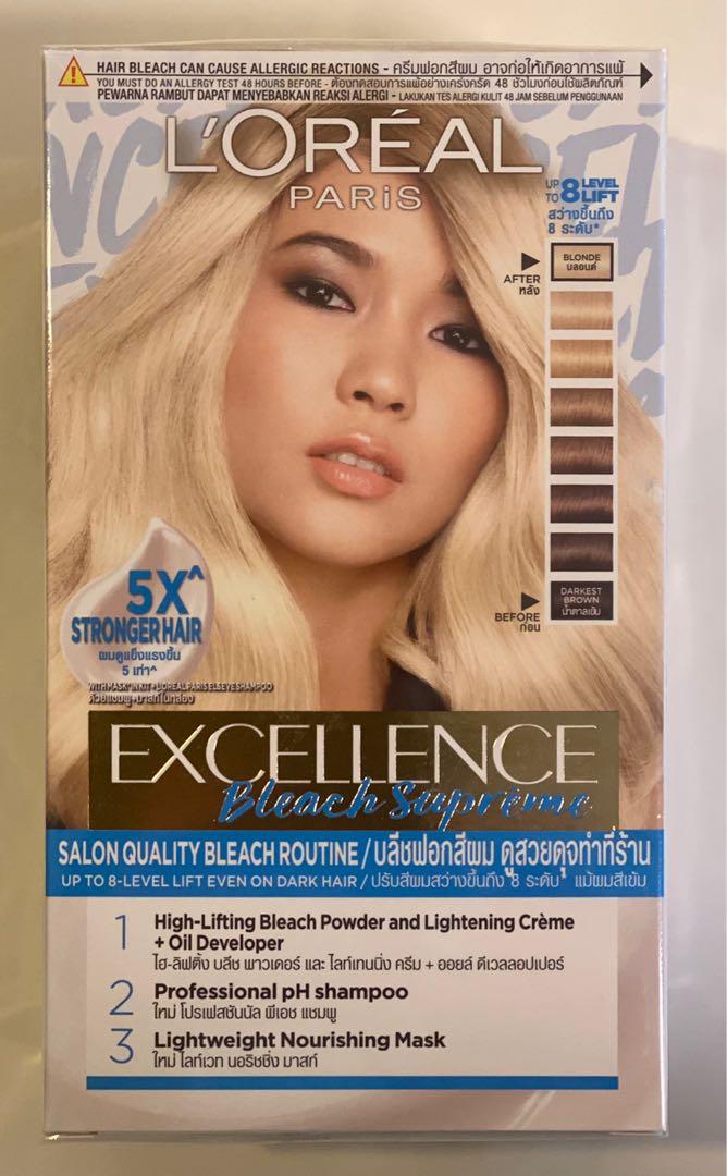 Loreal Excellence Bleach Supreme, Beauty & Personal Care, Hair on Carousell