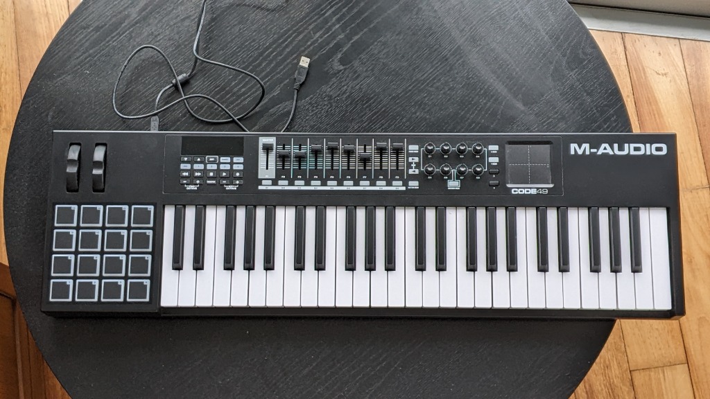 M-Audio Code 49 (Black) | USB MIDI Controller With 49-Key Velocity ...