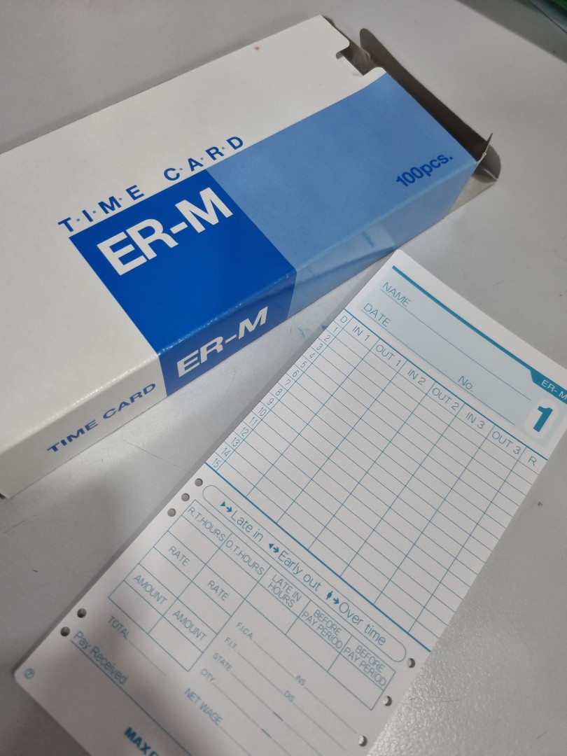 MAX-time card ER-M, Computers & Tech, Office & Business Technology on ...