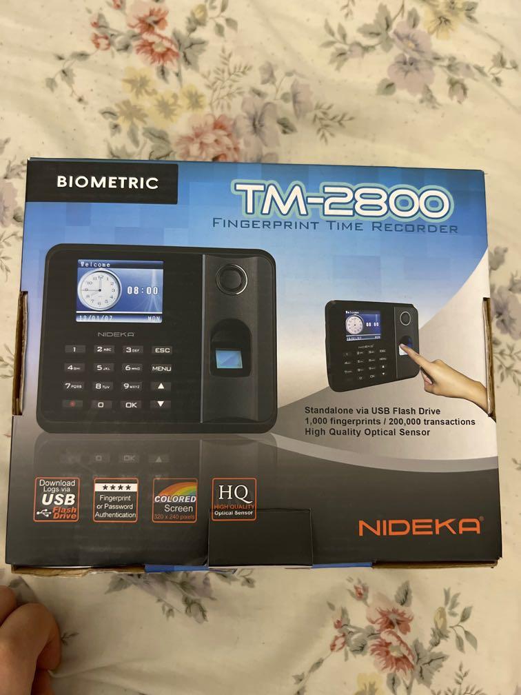 Nideka TM-2800 Biometric machine (like new), Computers & Tech, Office ...