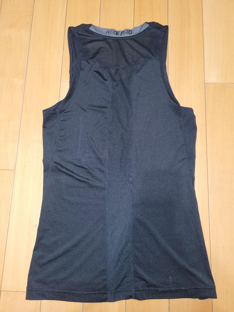 NIKE PRO TANK DRI FIT 緊身上衣 無袖 703097-010, 他的時尚, 上衣與西裝, 泳衣、潛水衣在旋轉拍賣