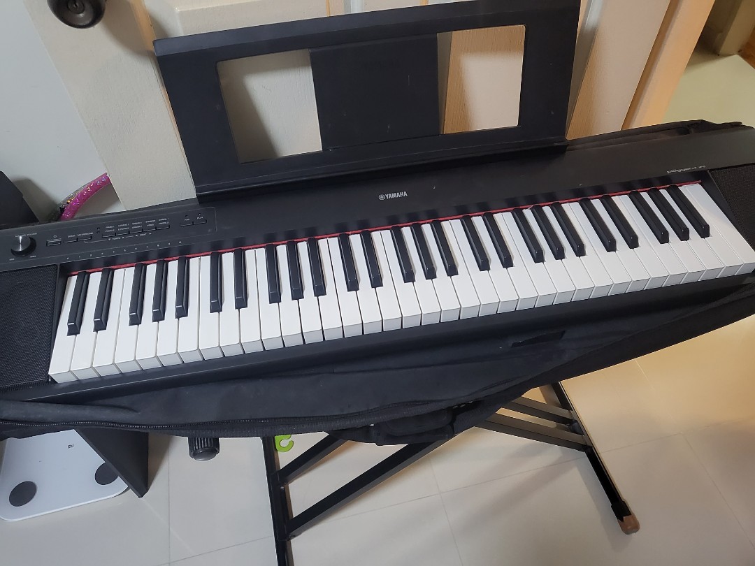 Yamaha NP-12 Black - Piaggero Portable Keyboard Bundle Set, Hobbies & Toys, Music & Media ...