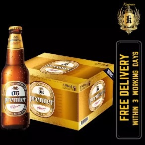 OB Premier Beer Pilsner Pint 24 x 330ml (BBD: Dec 2022), Food & Drinks ...