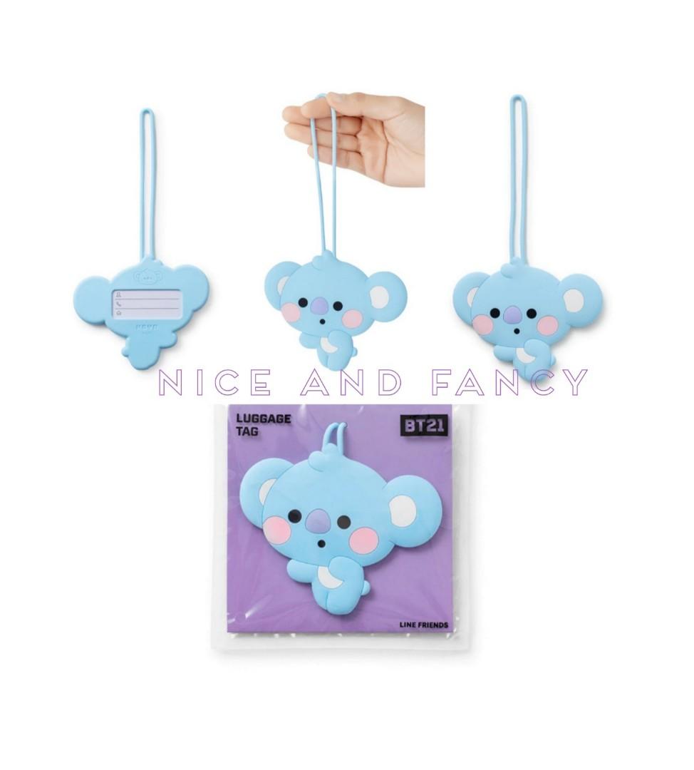 Official Bt21 Silicone Name Tag, Hobbies & Toys, Travel, Travel ...