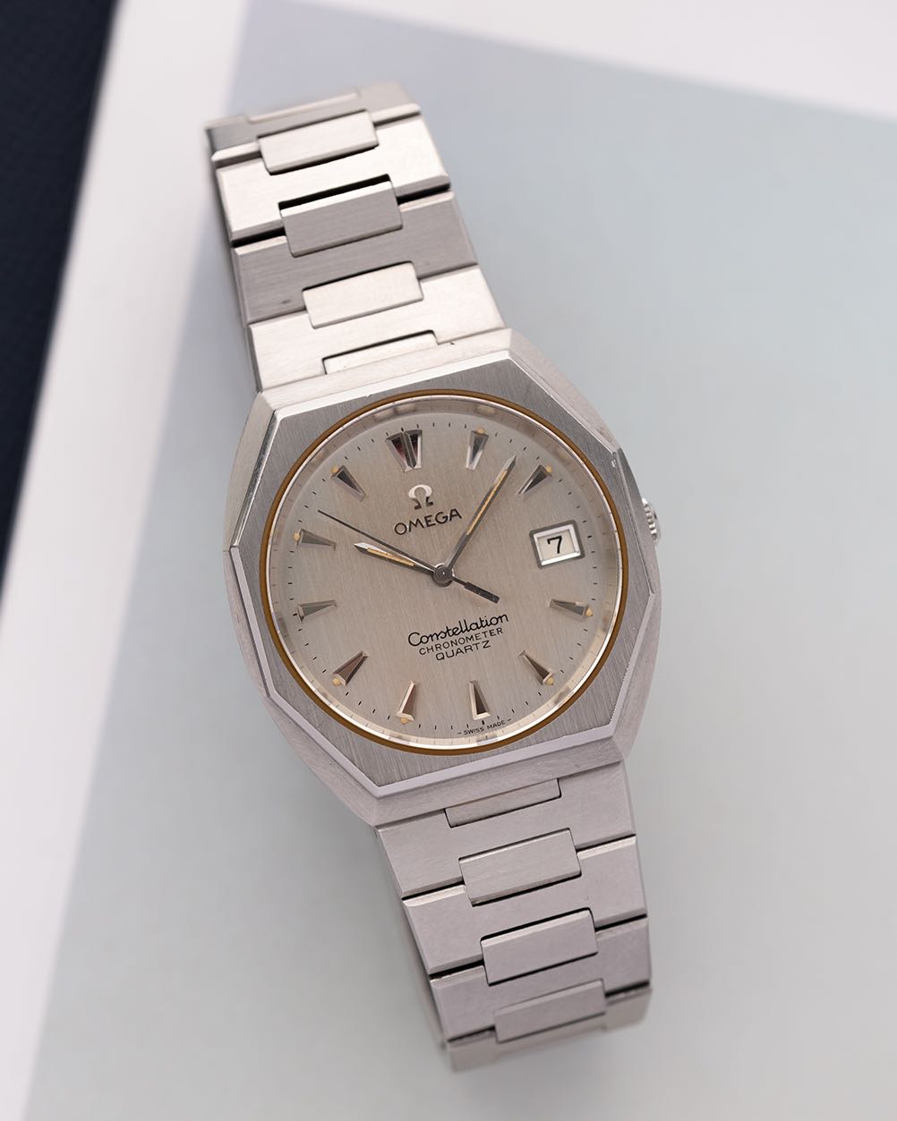 Omega Constellation COSC quartz ref 398.0856, Luxury, Watches on Carousell