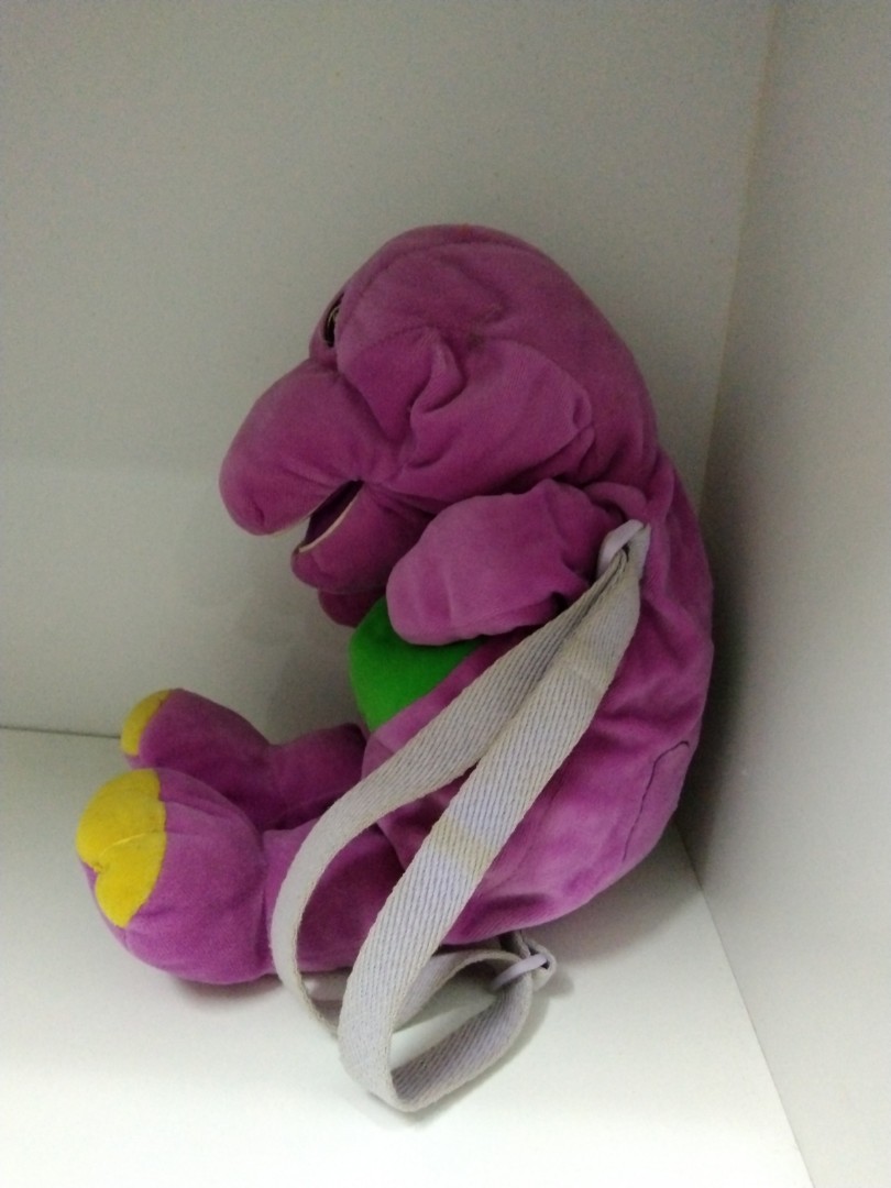Original barney purple dinosaur backpack, Babies & Kids, Babies & Kids ...