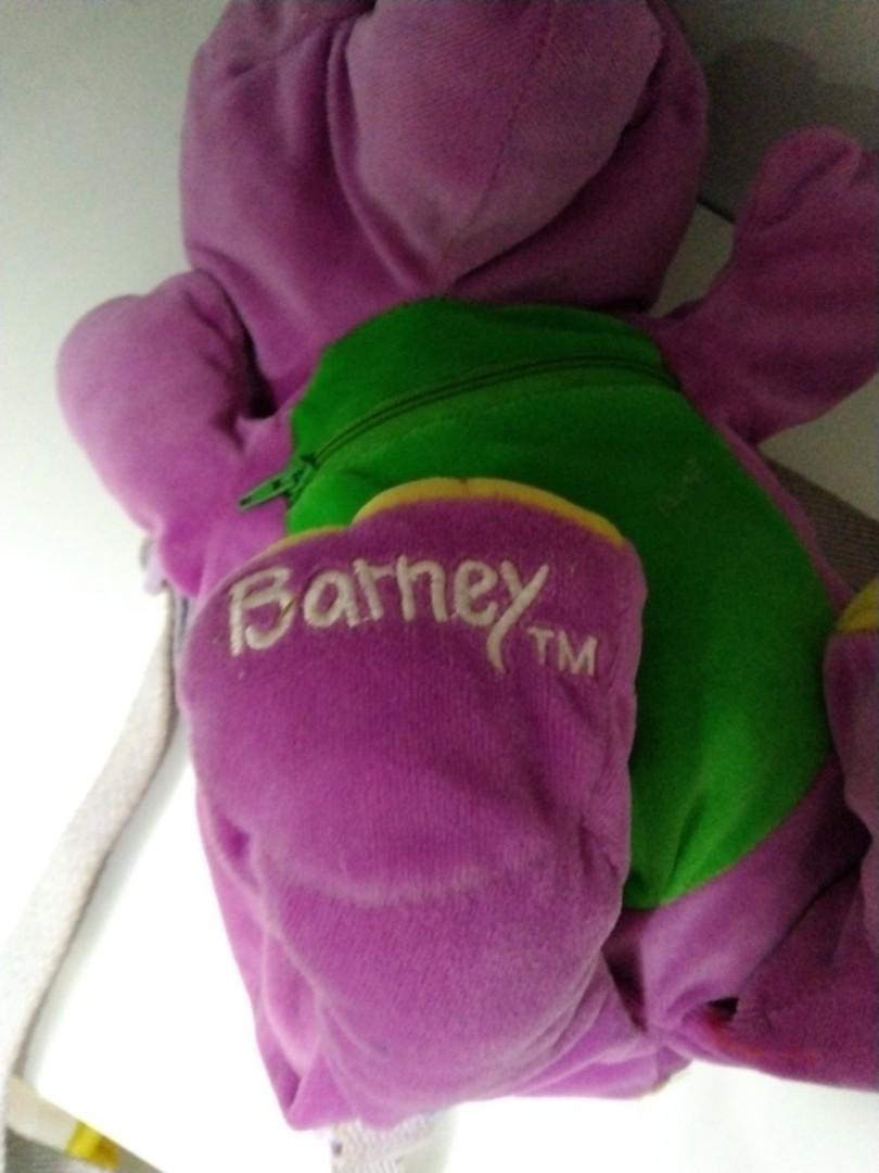 Original barney purple dinosaur backpack, Babies & Kids, Babies & Kids ...