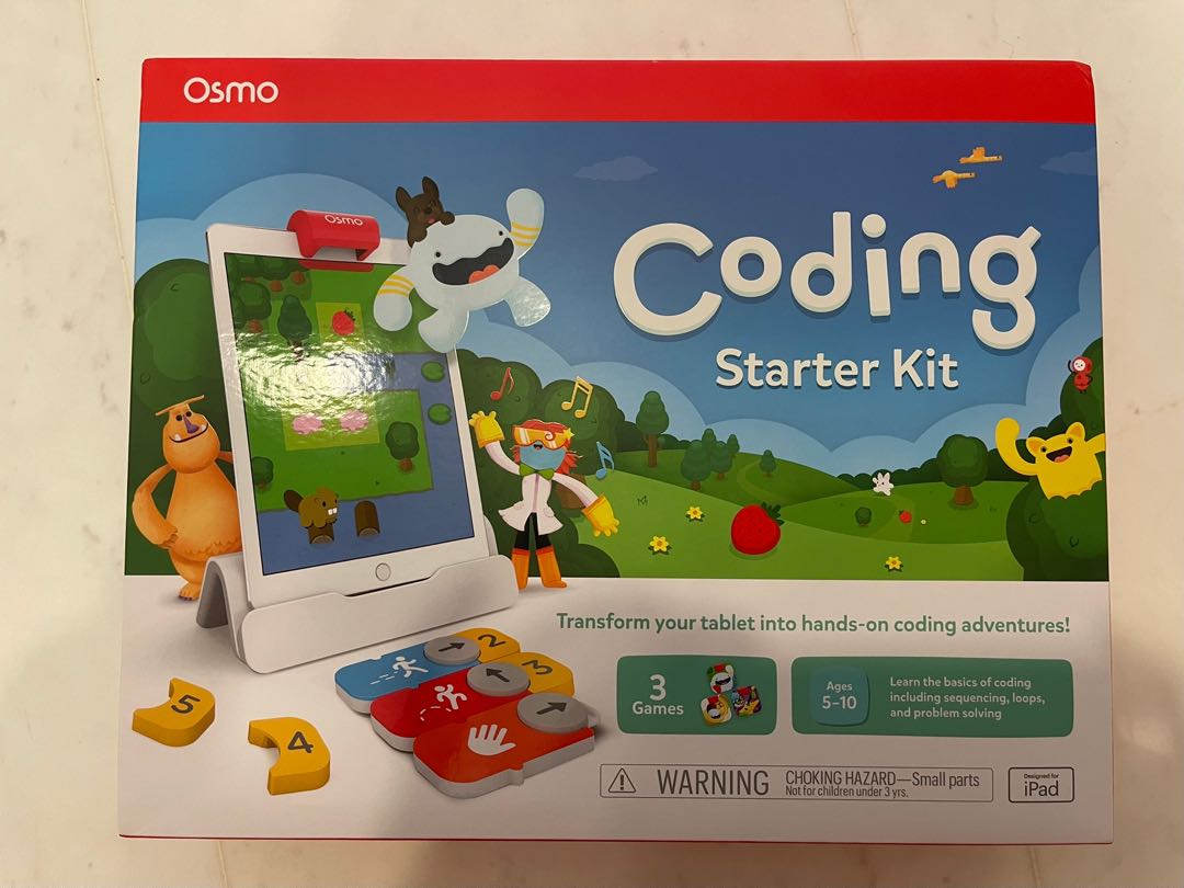 Osmo Coding Starter Kit for iPad - 3 Educational Learning Games - Ages 5-10+ - Learn to Code ...