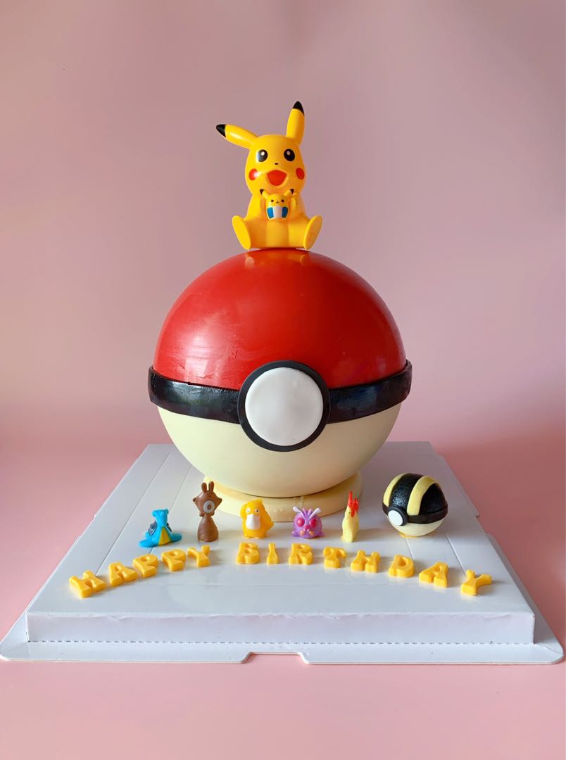 Pokémon piñata knock knock cake/ bombshell cake/ customised cake, Food ...
