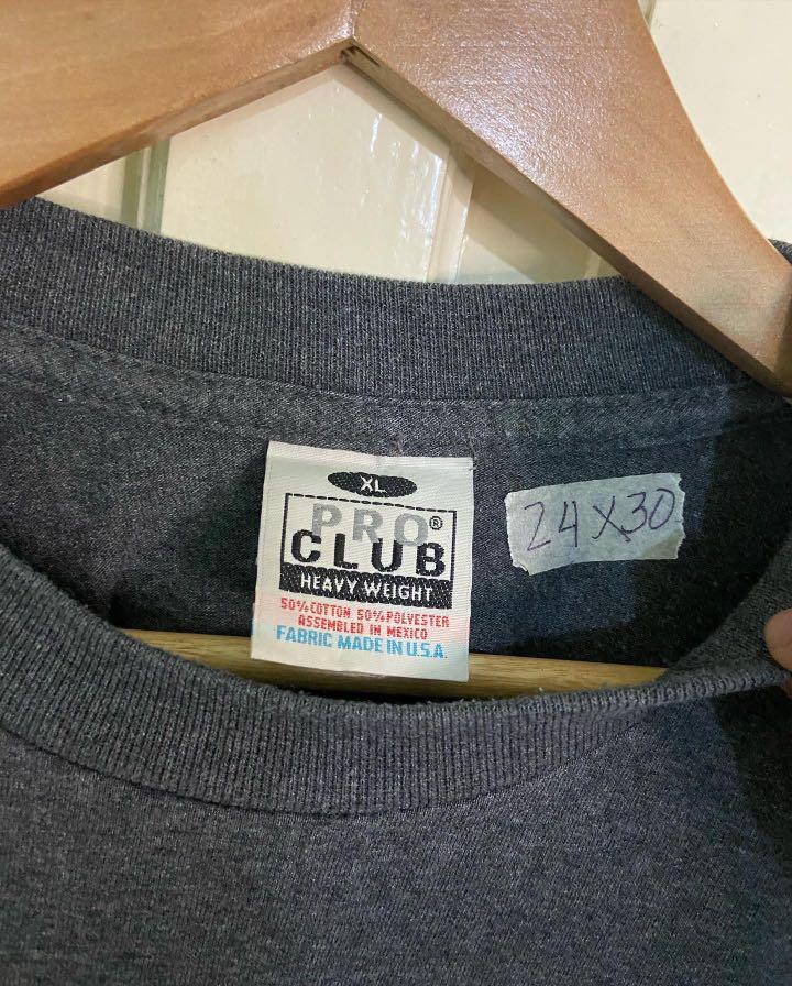 Pro club (grey) plain shirt, Men's Fashion, Tops & Sets, Tshirts & Polo ...