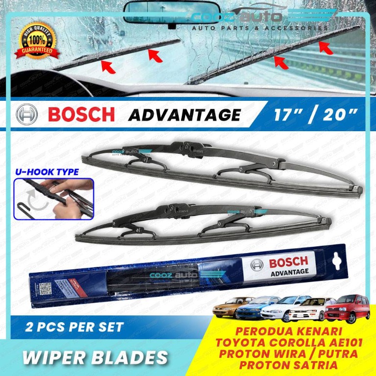 PROTON WIRA PUTRA SATRIA / PERODUA KENARI / TOYOTA COROLLA AE101 (17" / 20") BOSCH ADVANTAGE ...