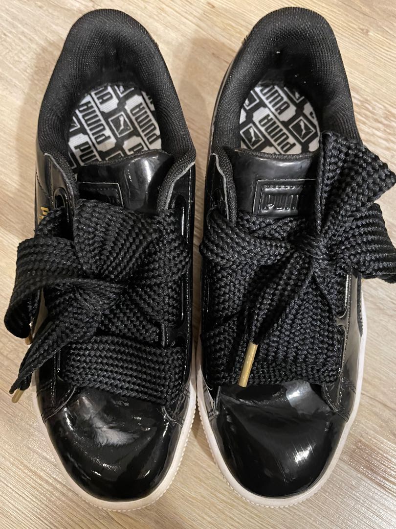 Puma Ribbon Trainer Black, Women's Fashion, Footwear, Sneakers on Carousell