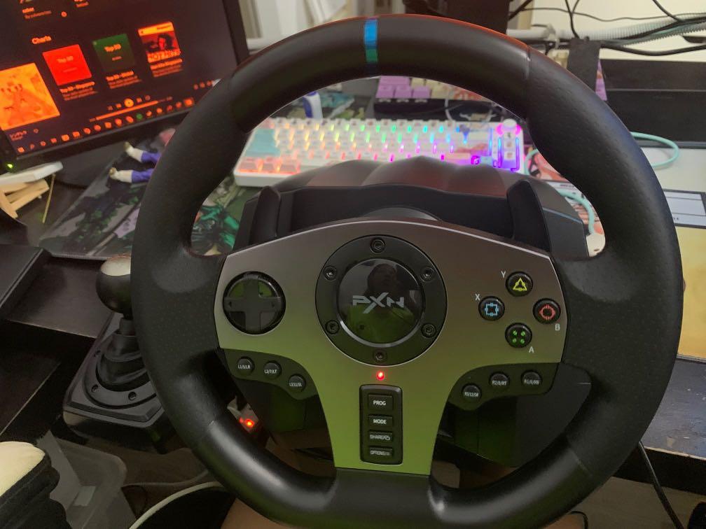 pxn 9 controller steering wheel pedal gas shifter, Video Gaming, Gaming ...