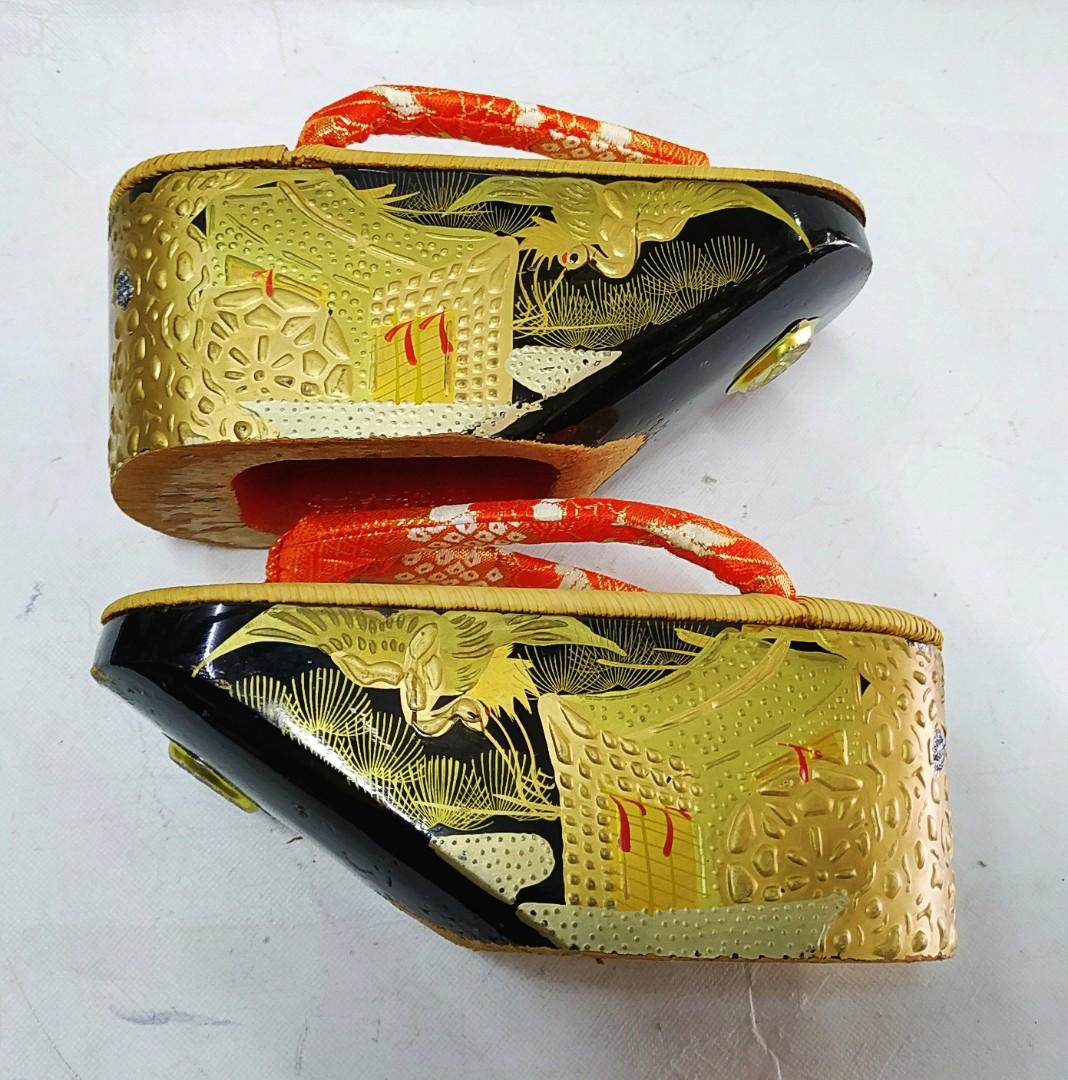 RARE!! Japanese Vintage Okobo Kimono Sandal ( 14), Hobbies & Toys ...
