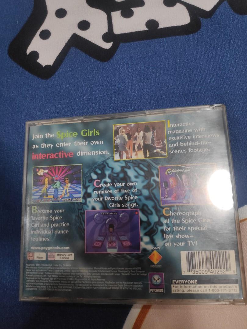 RARE Spice World Spice Girls PS1 NTSC U/C Game, Video Gaming, Video ...