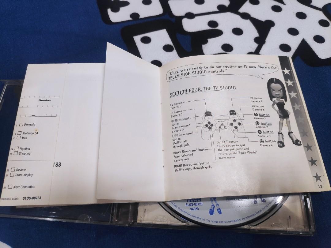 RARE Spice World Spice Girls PS1 NTSC U/C Game, Video Gaming, Video ...