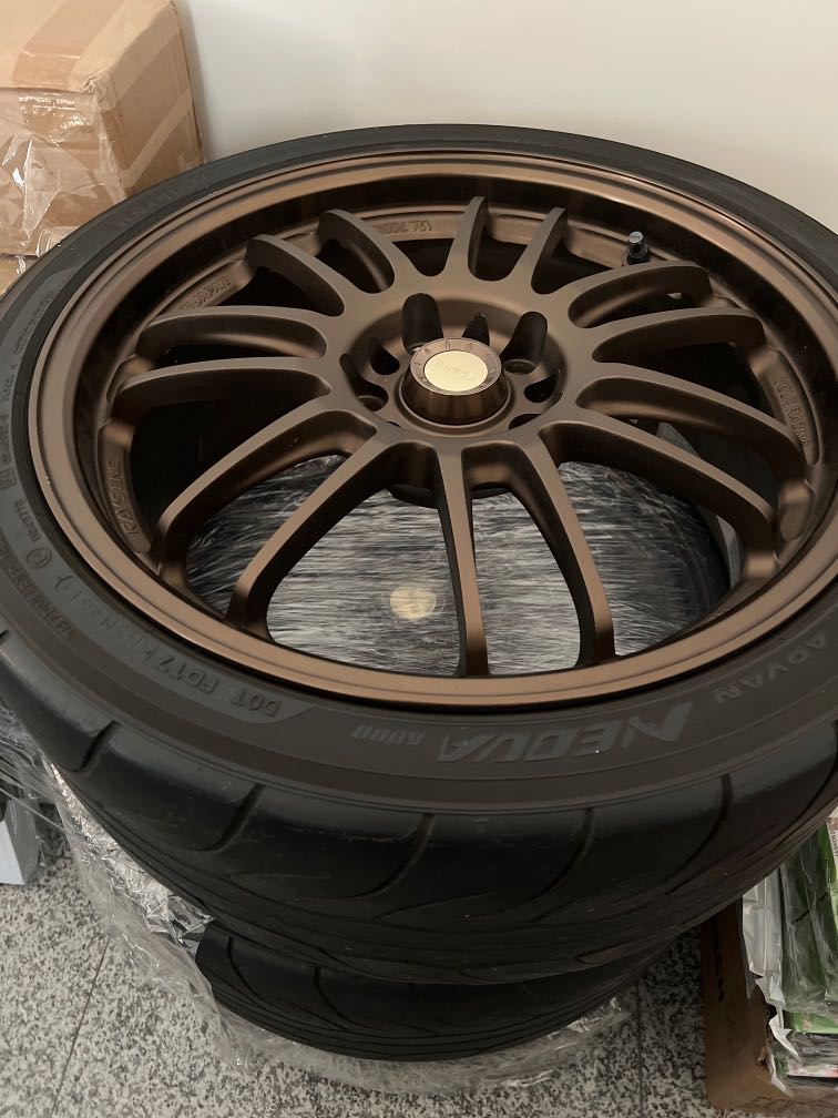 Re30 bronze volk racing 18 8.5 et52 52 fd fd2 fd2r type r, Auto ...