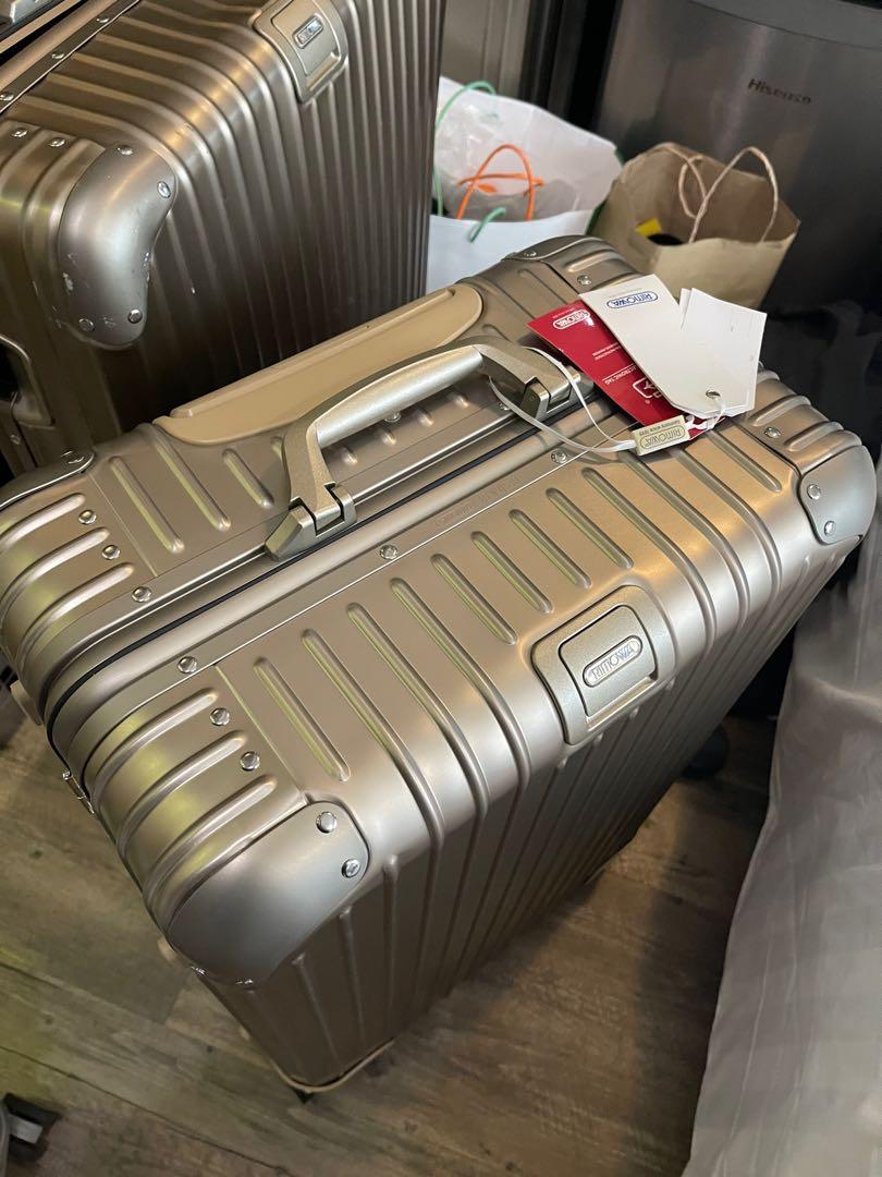 Rimowa titanium 63L etag, Hobbies & Toys, Travel, Luggage on Carousell