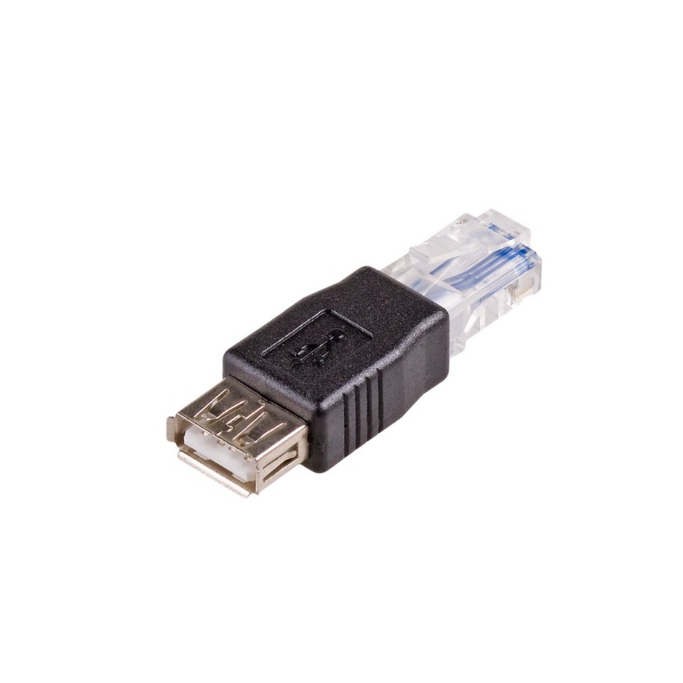 RJ45 Male to USB 2.0 AF A Female Adapter Connector Laptop LAN Network ...