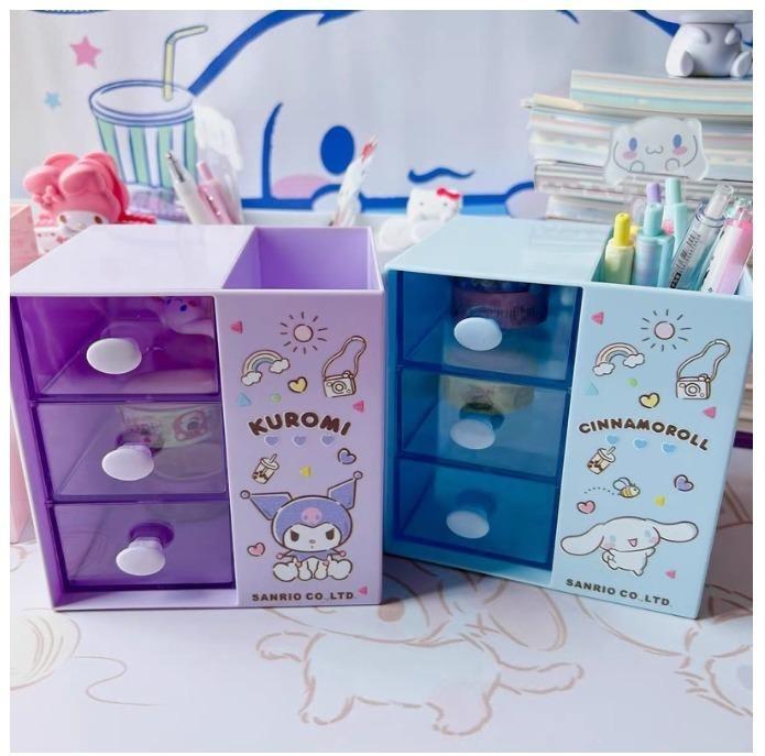 Sanrio Character Stationery Holder Desk Organizer with 3 Compartments ...