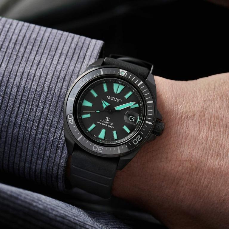 Seiko Prospex Limited Edition Black Series Night Vision King Samurai ...