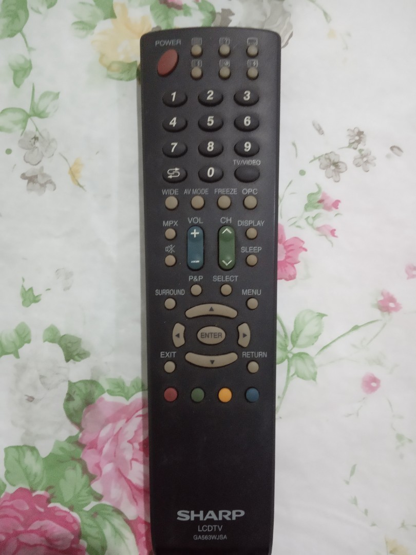 Sharp tv remote control, TV & Home Appliances, TV & Entertainment, TV ...