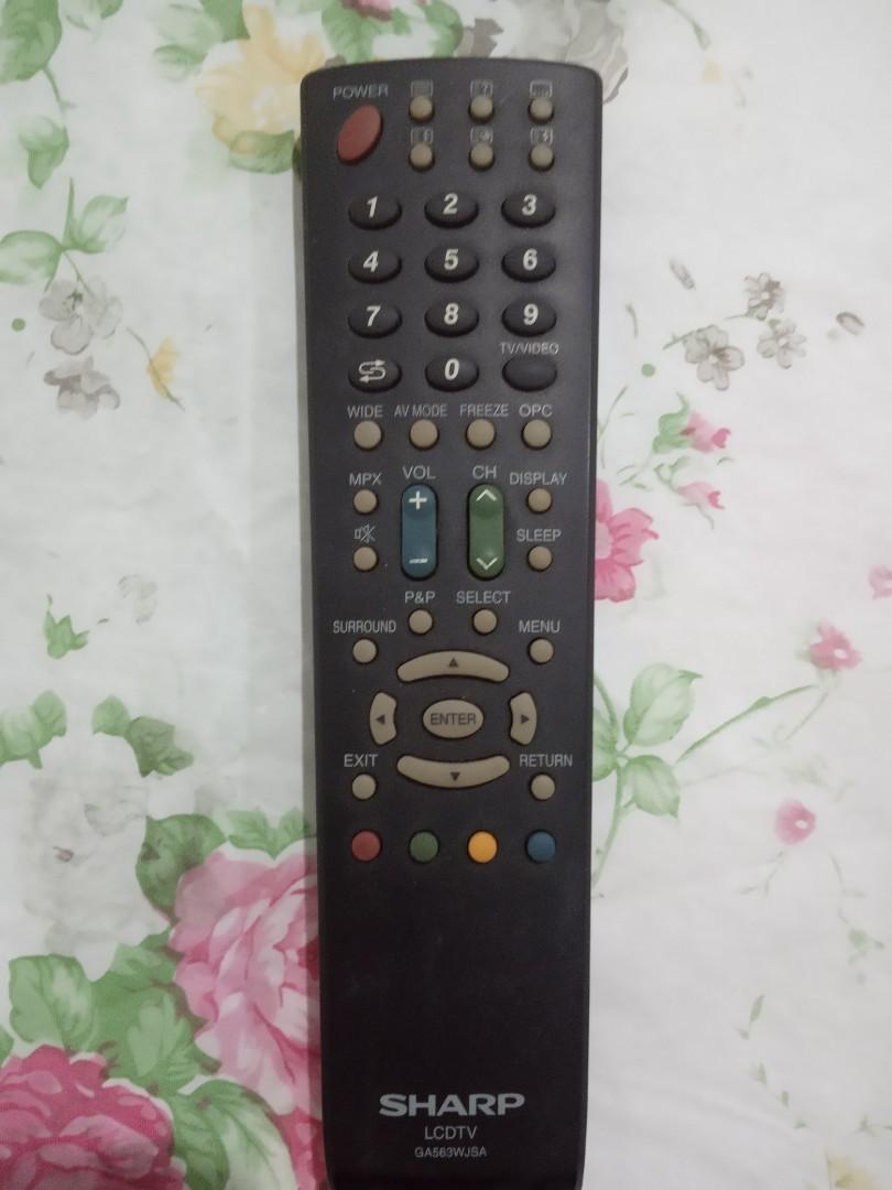 Sharp tv remote control, TV & Home Appliances, TV & Entertainment, TV ...