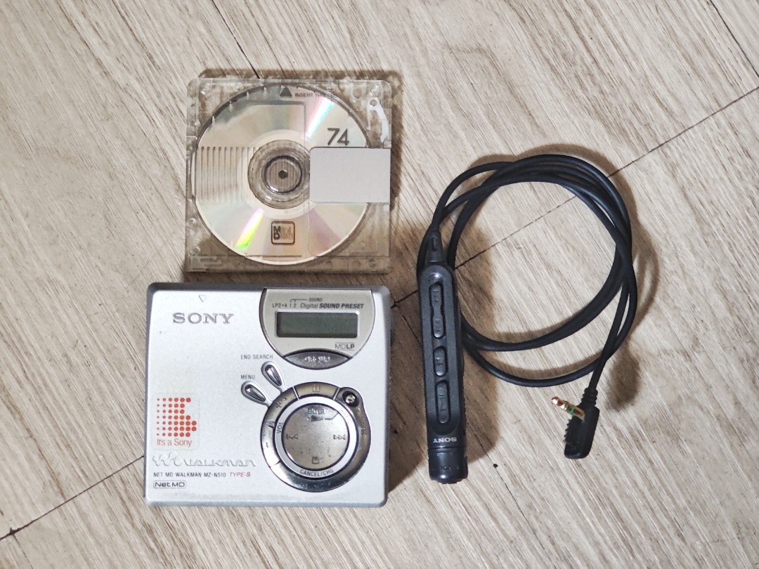 Sony Walkman MZ-N510 Minidisc Md Player with Remote, Audio, Portable ...