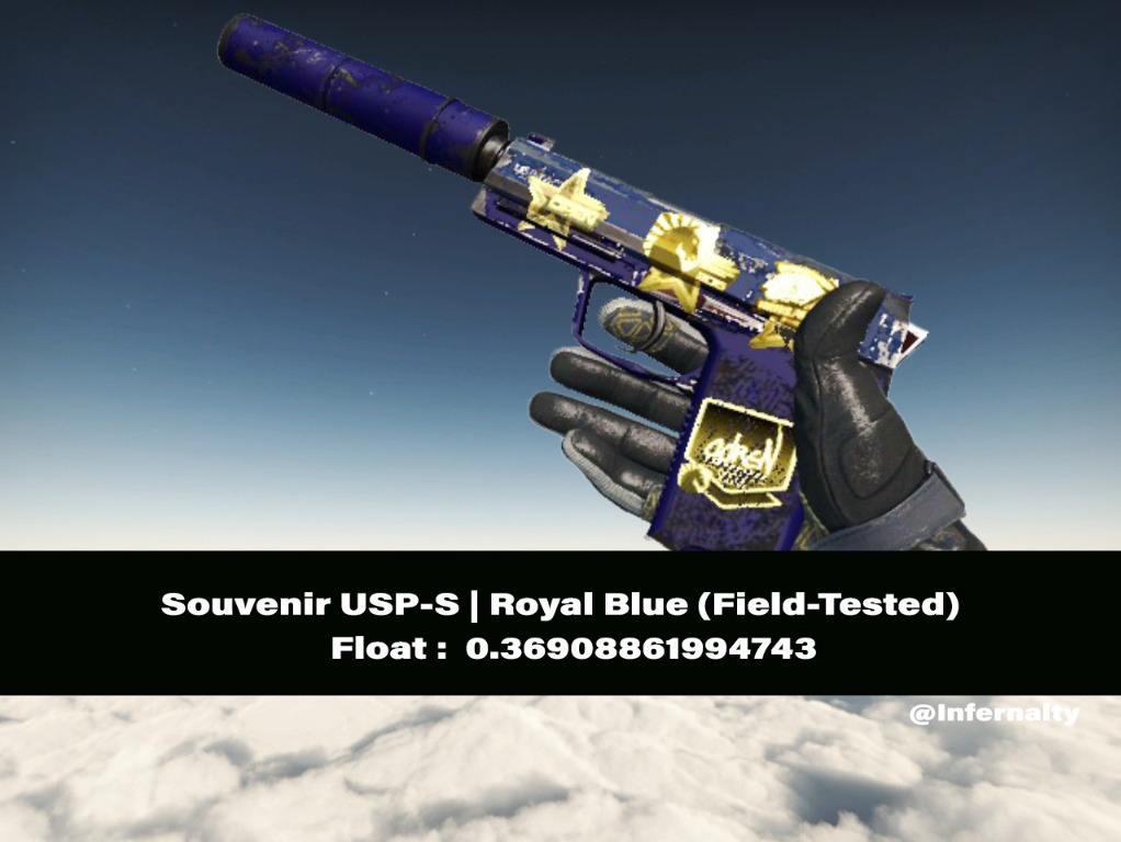 Souvenir USP-S Royal Blue FT CSGO SKINS KNIVES, Video Gaming, Gaming ...