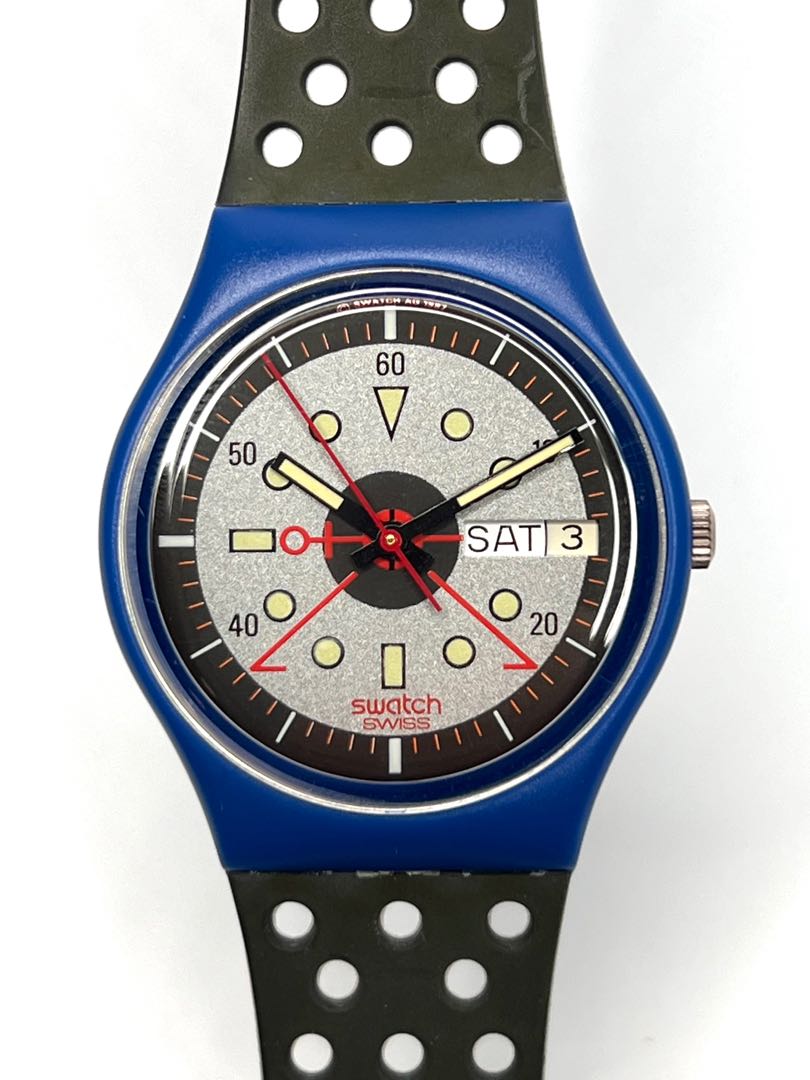 Swatch Vintage 1988 “Backslash” 罕有 GS700, 名牌, 手錶 - Carousell