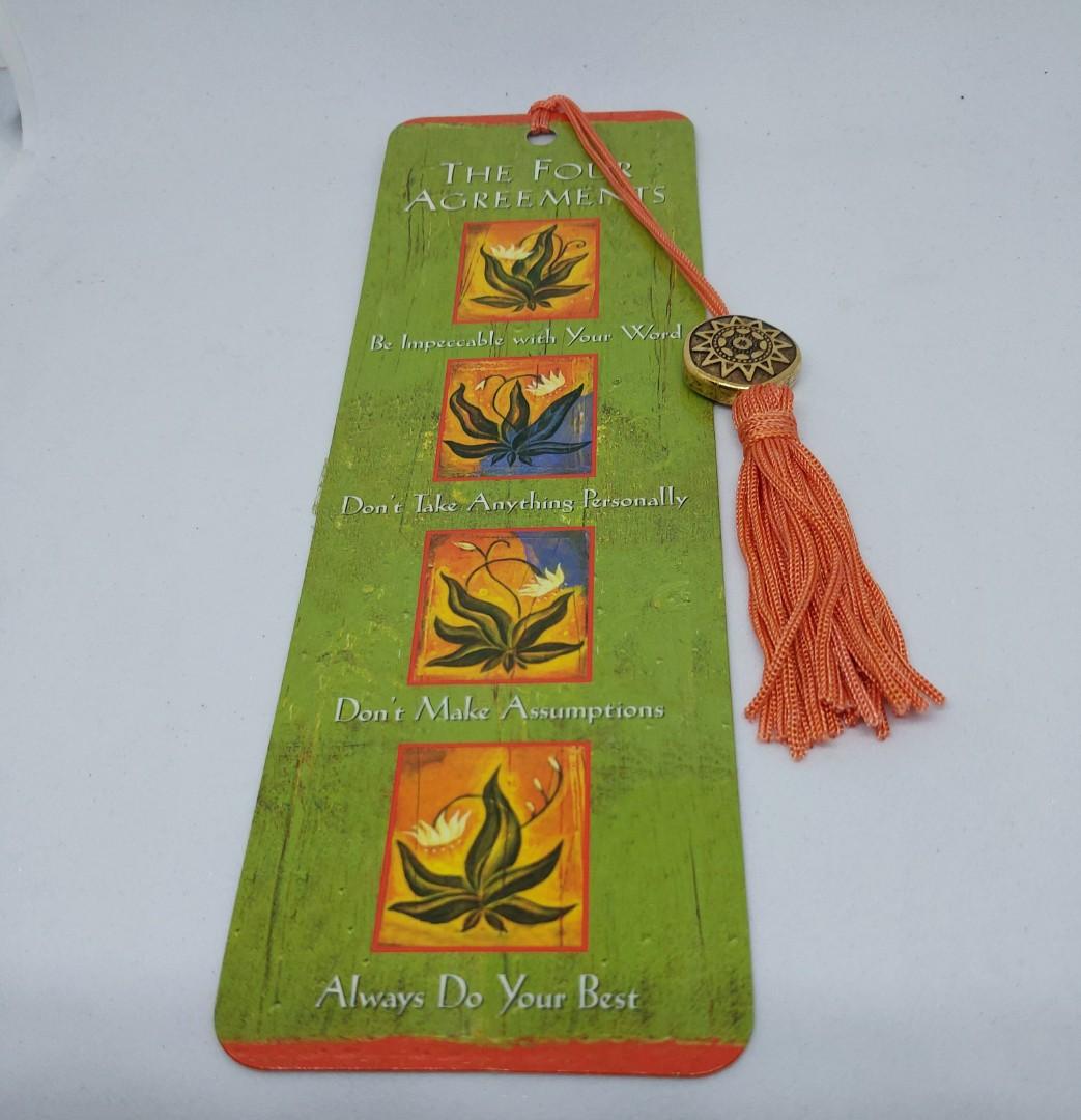 The Four Agreements Bookmark, Hobbies & Toys, Stationary & Craft, Art ...