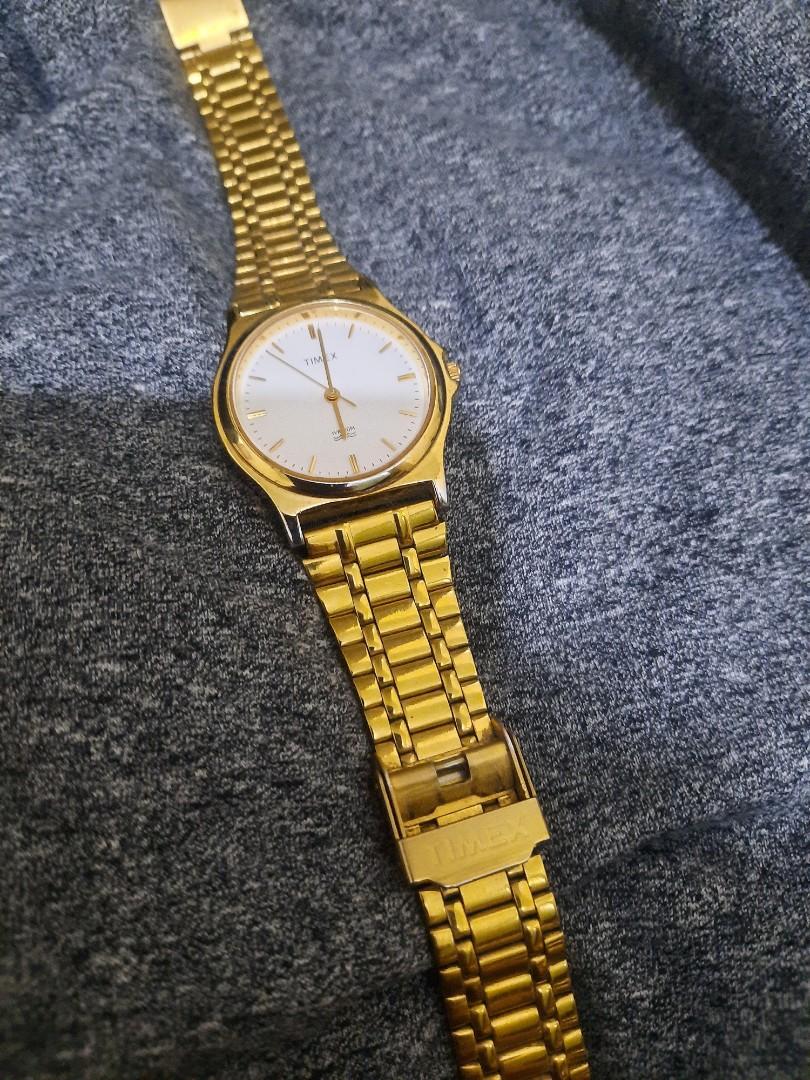 Timex gold watch, Women's Fashion, Watches & Accessories, Watches on ...