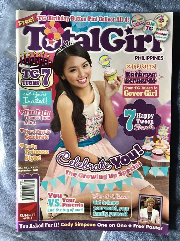 Total Girl magazine Kathryn Bernardo, Hobbies & Toys, Books & Magazines ...