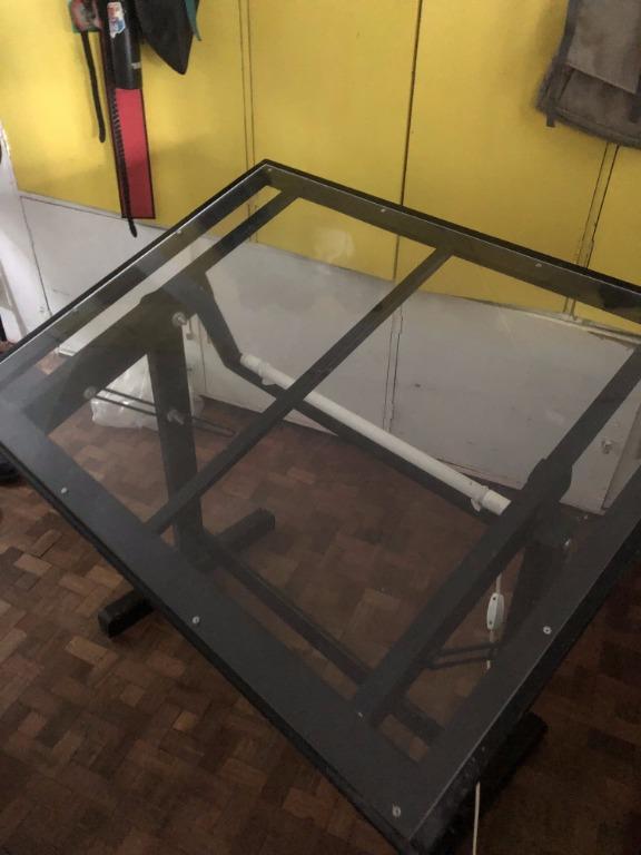 Tracing/Drafting Table with Light and Side Table, Furniture & Home ...