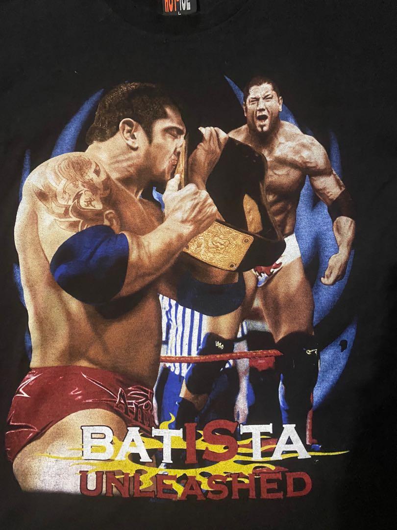 Vintage WWE 2000's Batista Wrestling Tee, Men's Fashion, Tops & Sets ...
