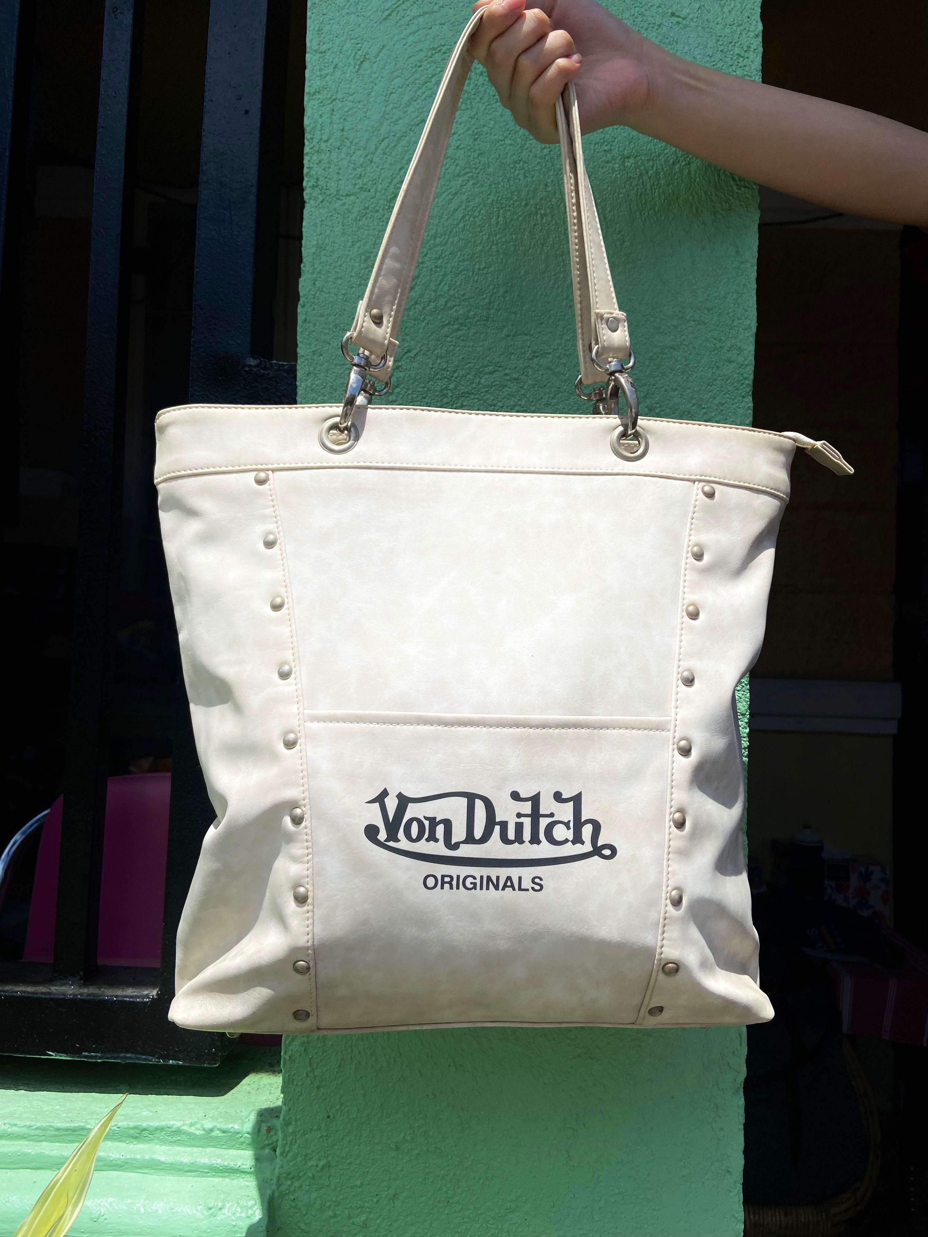 CHRISTMAS SALE Von Dutch Vintage Rare y2k Leather Old Money Rich Tote ...